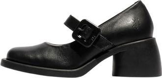FLY London Femme HUVI044FLY Uniform Dress Shoe, Noir, 40 EU