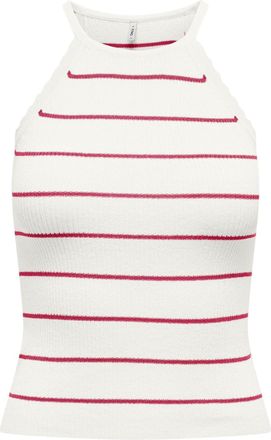 Only Onlgemma Sl Scallop Stripe O-Neck KNT