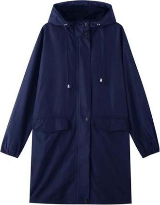 Generic Vestes longues et respirantes &agrave; capuche pour femmes 2026 avec maille, bleu marine, XXL