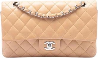 Chanel Sac bandouli&egrave;re vintage double rabat Pre-owned - Femme - Pre-owned - Beige - Taille: ONE Size