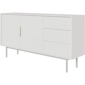 Selsey Selsey Viviaro - Sideboard 2-t&uuml;rig mit 3 Schubladen, wei&szlig;, 154 cm