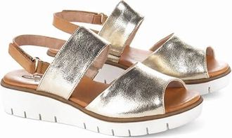 Lince Lince Sandales en cuir avec doublure | Semelle en caoutchouc | Semelle int&eacute;rieure en gel | V13401 | Fabriqu&eacute;es en Espagne, Velours Platine, 35 EU