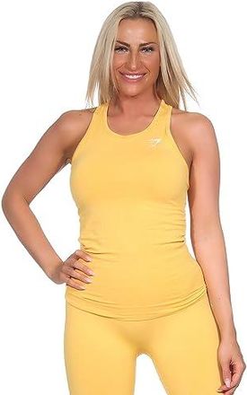 Gymshark Vital Seamless 2.0 Haut pour femme, Jaune chiné, S