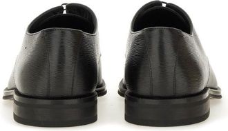HUGO BOSS Leather Derby Loafer - Black