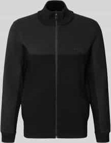 HUGO BOSS Regular Fit Strickjacke aus Viskose-Mix