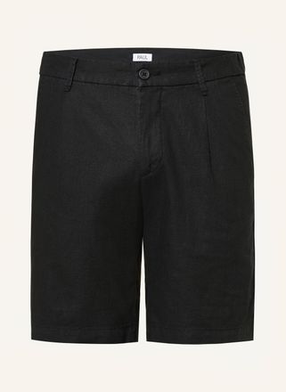 Paul Paul Chinoshorts Comfort Fit Mit Leinen schwarz