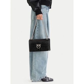 Pinko Handtasche PINKO Love One Light Classic AI 25-26 PLTT 106174 A2JC Schwarz