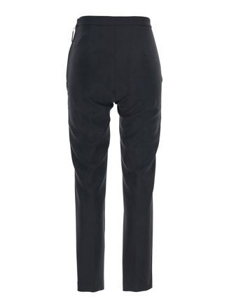 Elisabetta Franchi Womens Black Trousers With Flap Pockets Polyester