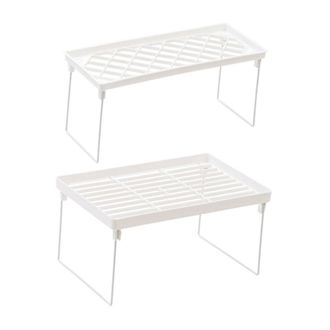 Angoily 2st&uuml;cke Lagerregal Schrankregal Aufbewahrungsregale Tischregal Pr&auml;sentationsregal Mit Stabiler Konstruktion Und Wasserdichtem Design F&uuml;r K&uuml;che Und Arb