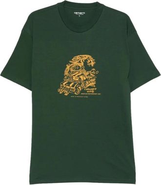 Carhartt Work in Progress Homme, Tops, Vert, Taille: L S/S Unit T-Shirt