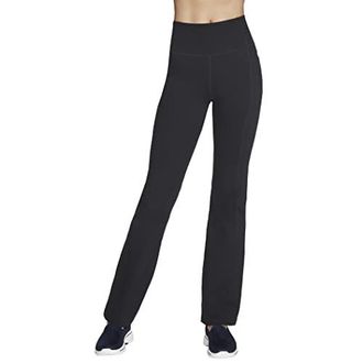 Skechers Go Walk High Waisted Evolution Flare Pant Joggings, Black, S Femme