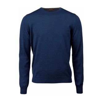 Stenstr&ouml;ms Blauer Merino Rundhalsausschnitt Pullover - - Knitwear - Herren - Blau - 2XL