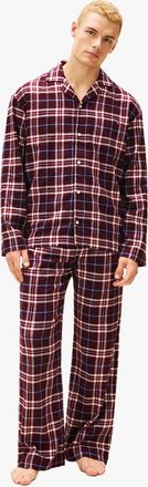 Tommy Hilfiger Ensemble de pyjama &agrave; carreaux en coton m&eacute;lang&eacute;