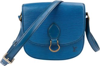 Louis Vuitton Crossbody Bags - Louis Vuitton Bleu Epi Leather Saint Cloud PM Cros - Gr. unisize - in Blau - f&uuml;r Damen