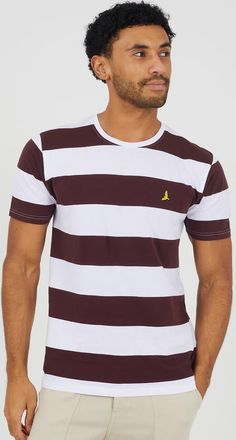 Brave Soul 3er-Pack T-Shirts aus Baumwolle in verschiedenen Farben mit Rundhalsausschnitt-Mehrfarbig