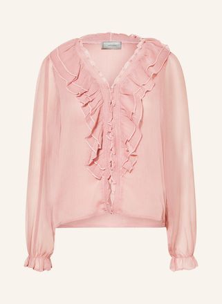 Neo Noir Neo Noir Bluse Ivey Mit Volants rosa