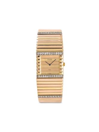Van Cleef & Arpels montre Quartz Tricolor 25 mm en or 18ct pre-owned (1980)