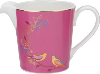 Portmeirion Sara Miller Chelsea - SMC78966-XG - Sahnek&auml;nnchen, Keramik, Rosa, 165 x 125 x 95 mm