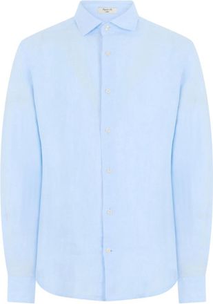 GANT Homme, Chemises, Bleu, Taille: M Reg Linen Shirt