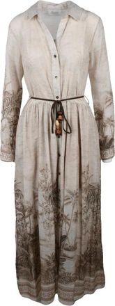 Souvenir Femme, Robes, Beige, Taille: 38 FR Chemisier Shirt Dress
