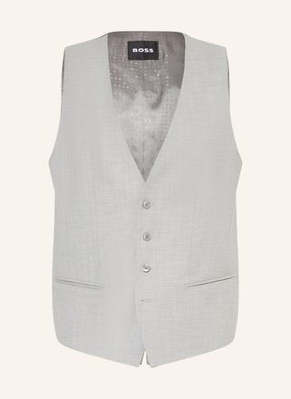 HUGO BOSS Anzugweste Huge Slim Fit grau