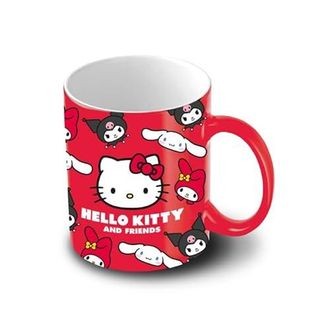 Hello Kitty Hello Kitty Faces-Becher, Rot