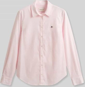 GANT Slim Fit Hemdbluse mit Logo-Stitching