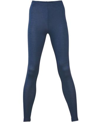 Engel Natur, Damen Leggings, Wolle Seide, Gr. 34-48 (34/36, Marine)
