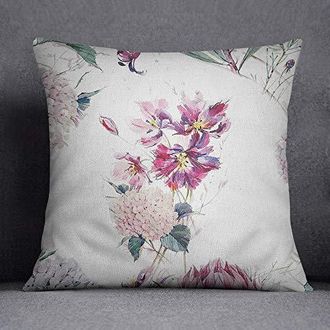 Bonamaison Le Jardin du Lin Kissenhüllen, Cotton, Mehrfarbig, 45x45