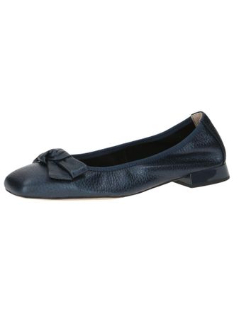 Caprice Damen Ballerinas aus Leder mit Blockabsatz, Blau (Ocean Per.Deer), 40 EU
