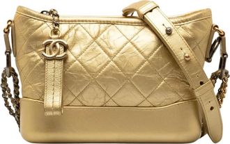Chanel Pre-owned Gabrielle Small Quilted Crossbody Bag - Femme - Pre-owned - Jaune - Taille: ONE Size