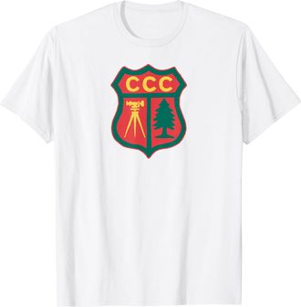 Giant Step Design Co. Vintage Civilian Conservation Corps Retro CCC Logo T-Shirt