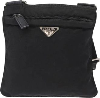Prada unisex, Pre-owned, Noir, Taille: ONE Size Sac bandouli&egrave;re en nylon Pre-owned
