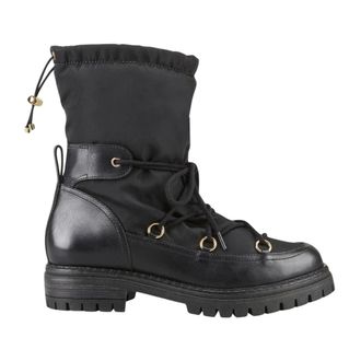 Cosmoparis Femme, Chaussures, Noir, Taille: 38 EU Bottine dhiver en cuir et nylon &eacute;l&eacute;gante