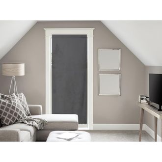 Soleil d'Ocre Segel zum Tor Fenster in Baumwolle 70x200 cm Panama Anthrazit, Grau, 200x70 cm