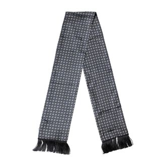 Dolce & Gabbana Gemusterter Seiden-Foulard-Schal mit Fransen - - Accessories - Herren - Mehrfarbig - ONE SIZE