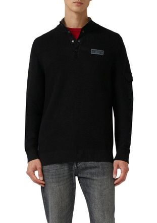 s.Oliver Strickpullover mit Logo Stickerei