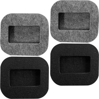 Artibetter 8 St&uuml;ck rutschfeste M&ouml;beluntersetzer aus Filz M&ouml;belgleiter f&uuml;r Hartholzb&ouml;den Stuhlstopper und Bettstopper Ger&auml;uschd&auml;mpfend und Bodenschonend Schwarz u