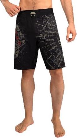 Venum Santa Muerte 5.0 Mens Fight Shorts, Noir fonc&eacute;/dor&eacute;, L Homme