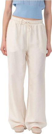 Kocca Femme, Pantalons, Blanc, Taille: 42 FR Pantalon D&eacute;contract&eacute; Style Sport