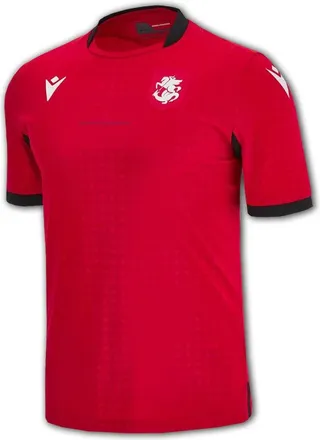 Macron Georgien Ausweichtrikot 23/24 GFF Third Shirt Georgia Fan 3rd Jersey, Größe:3XL