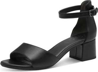 Jana Femmes Sableales à Talon Festif Vegan, Noir (Noir), 39 EU