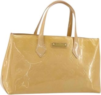 Louis Vuitton Sac &agrave; main en cuir verni doccasion - Femme - Pre-owned - Beige - Taille: ONE Size
