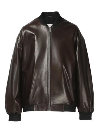 Nour Hammour Marly Bomberjacke mit Rei&szlig;verschluss - Braun