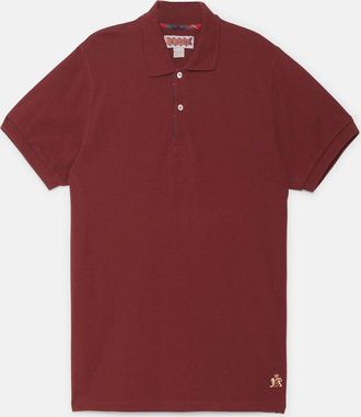 Baracuta Unifarbenes Piqu&eacute;-Poloshirt aus Baumwolle in
