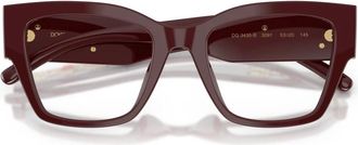 Dolce & Gabbana Femme, Accessoires, Rouge, Taille: 53 MM Butterfly Optical Frame