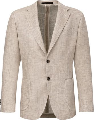 Windsor Einreiher-Sakko aus einem Leinen-Baumwolle-Mix in