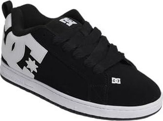 DC Homme Court Graffik Chaussures de Skateboard, Noir et Blanc, 44.5 EU