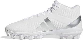 adidas Adidas Adizero Impact.2 Spark Molded Football, Baskets pour Homme, Blanc, argenté, Blanc métallisé, 50 2/3 EU