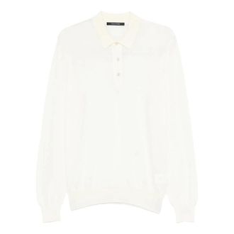 Tagliatore Zeno Langarm-Polohemd - - Knitwear - Herren - Wei&szlig; - 2XL